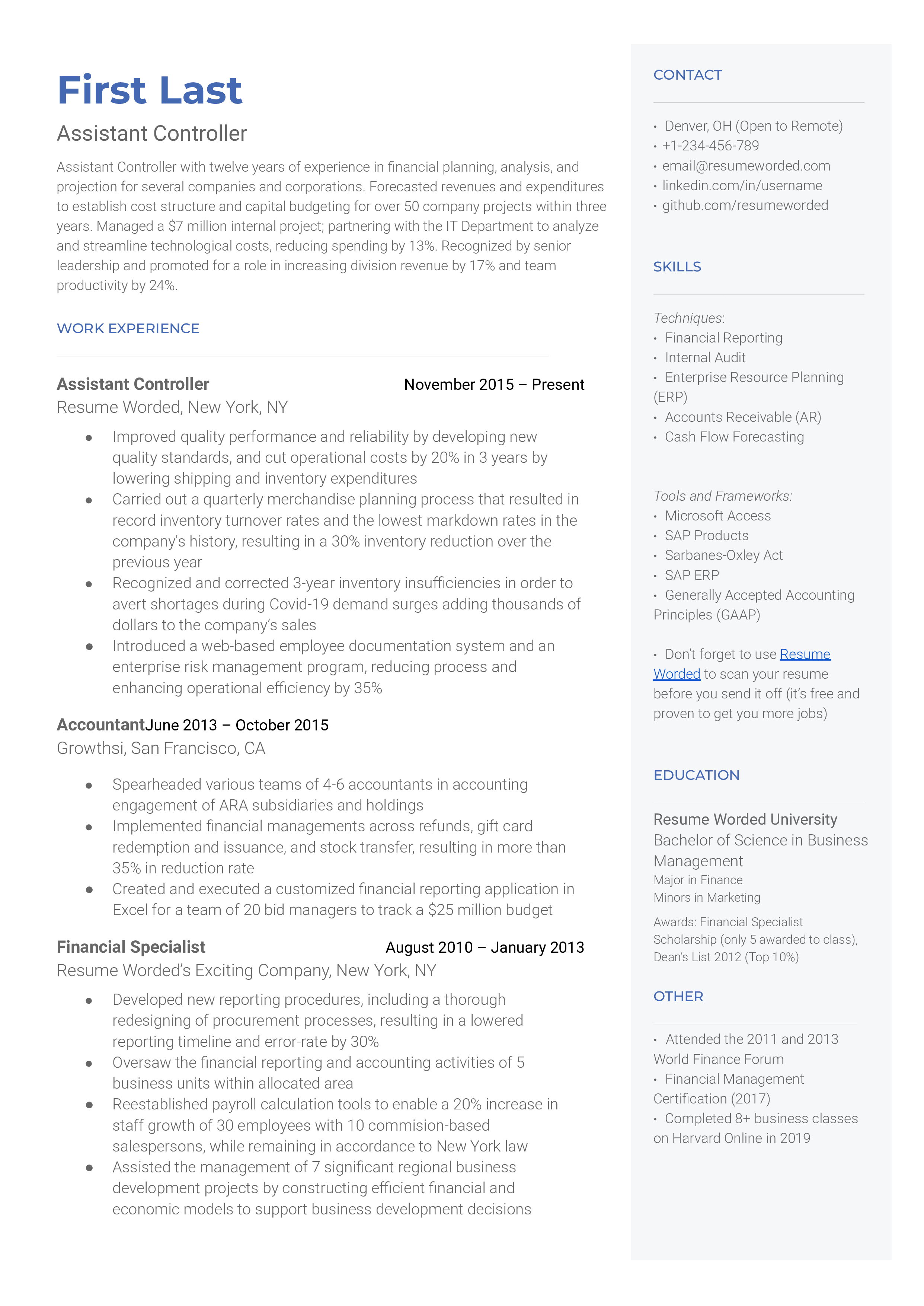 5 Quality Control Resume Examples For 2025 Resume Worded 5 Quality Control Resume Examples For 2025 Resume Worded