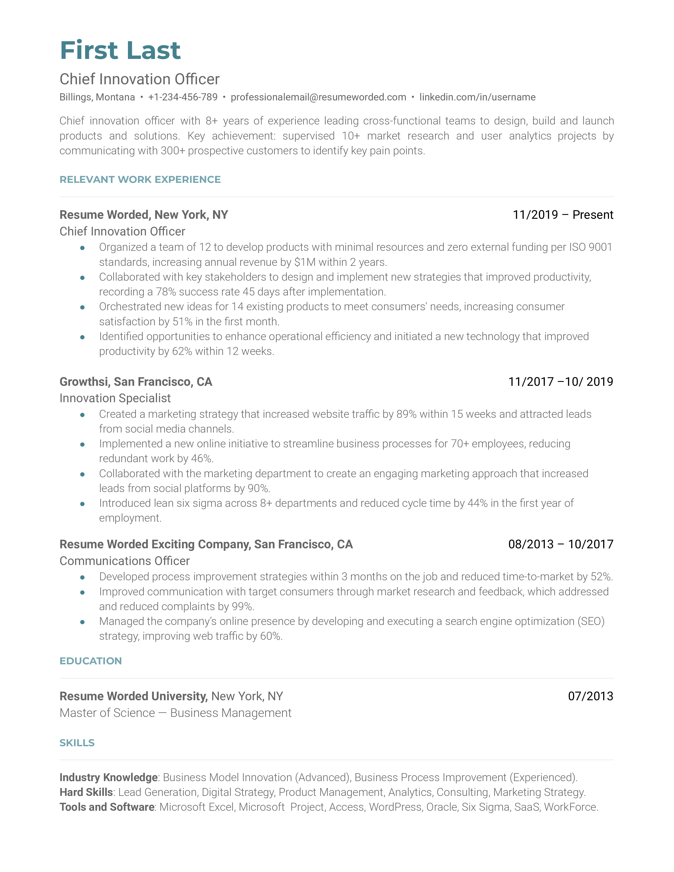 6 AWS CV Examples For 2025 Resume Worded
