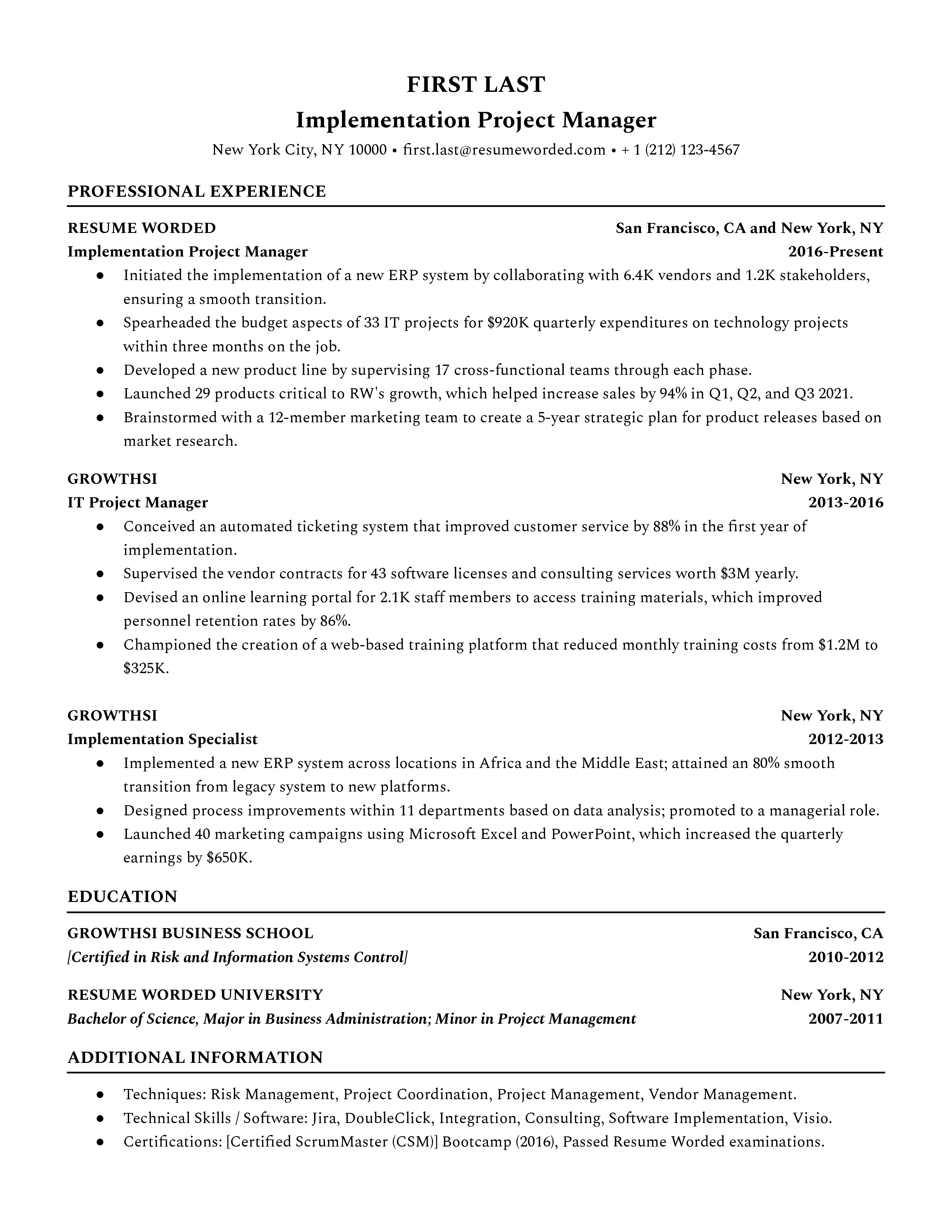 Sales Consultant Resume Examples For 2024 Resume Worded