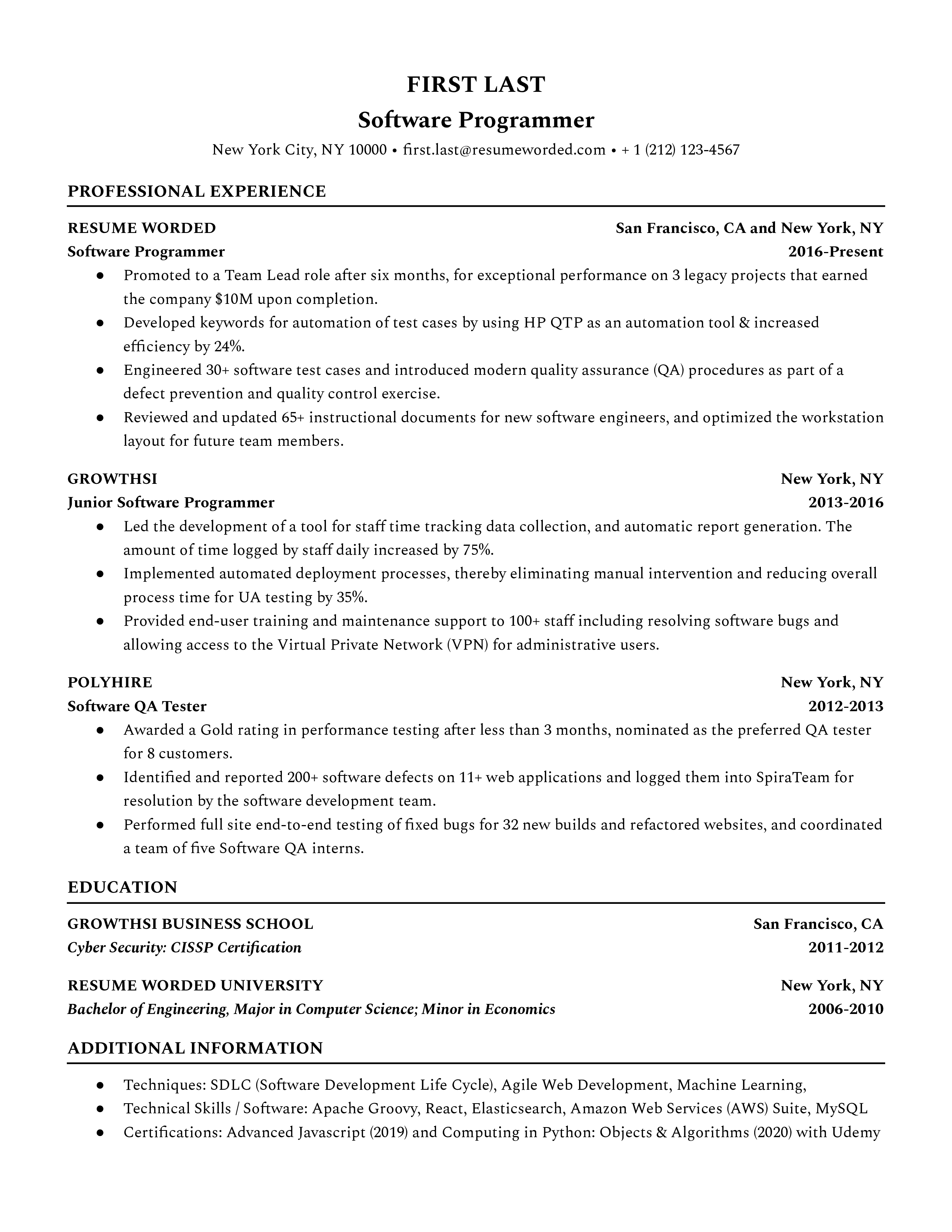 5 IT Manager Resume Examples For 2023 Resume Worded