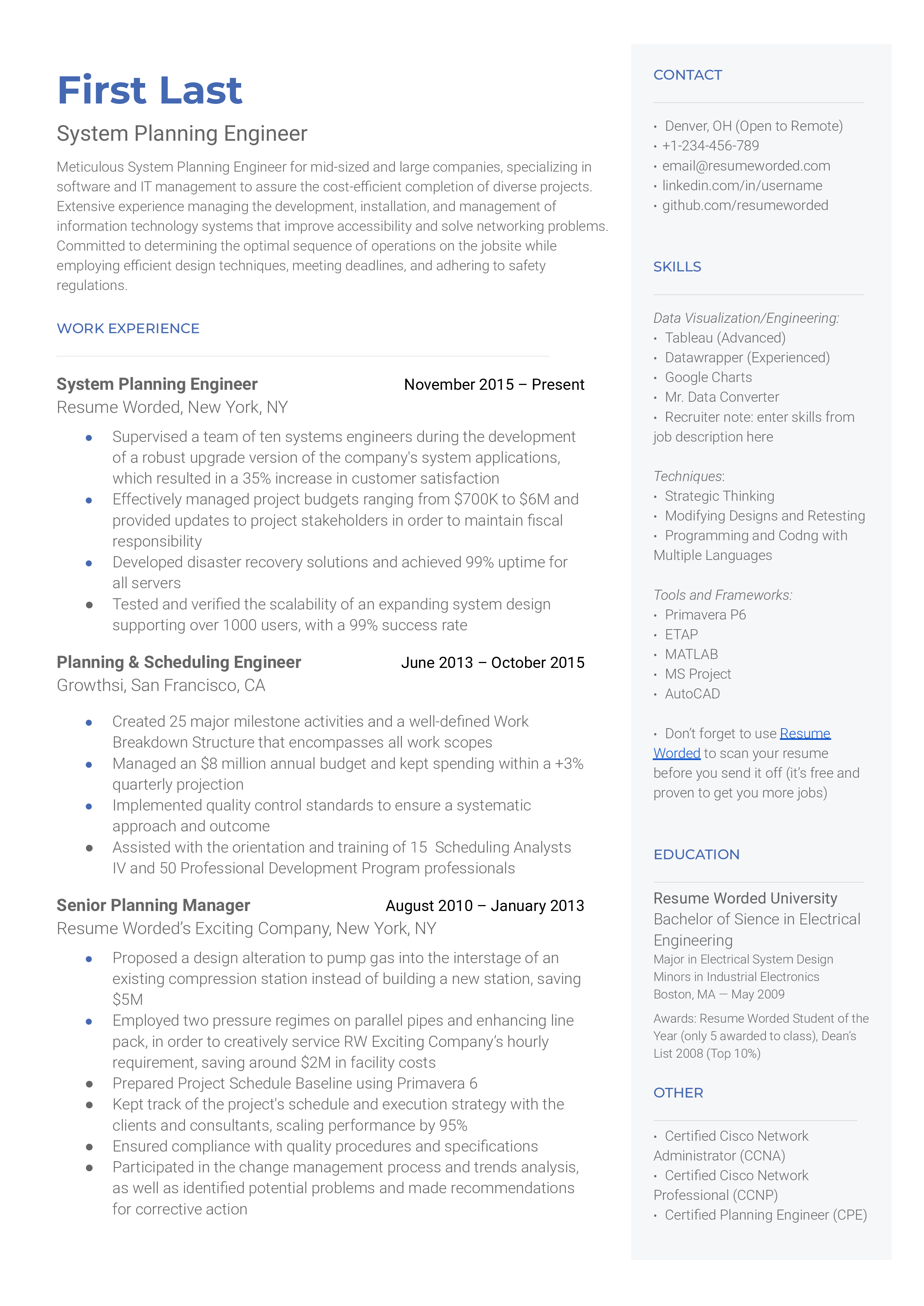 2 Demand Planning Manager CV Examples For 2025 Resume Worded